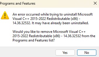 How do I fix being unable to install/update Microsoft Visual C++ 2015 ...
