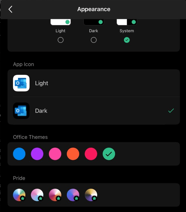 Change the color of mailbox icons in outlook on iphone - Microsoft Q&A