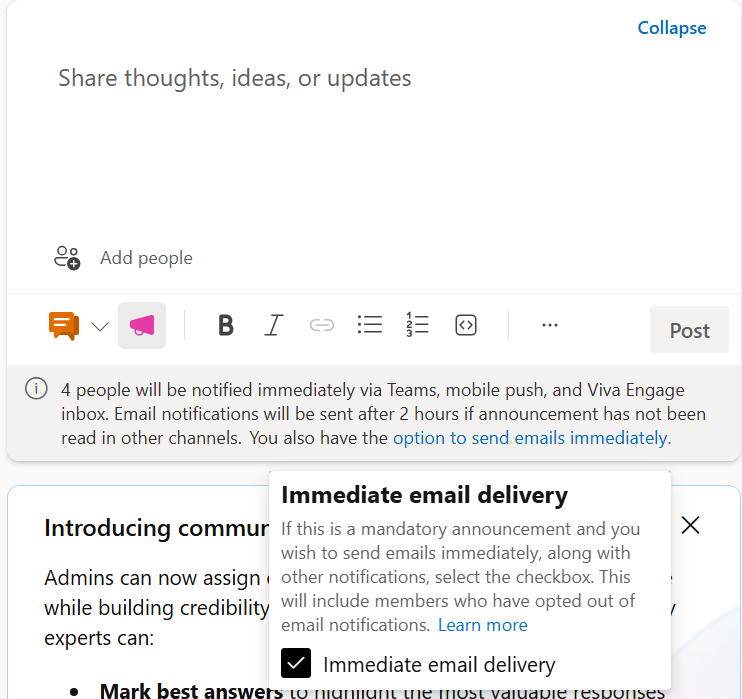Issue with notifications/emails on viva engage - Microsoft Q&A