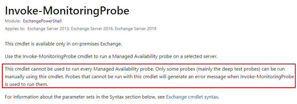 Exchange 2016 CU18 HealthManagerHeartbeatProbe "failed by design ...