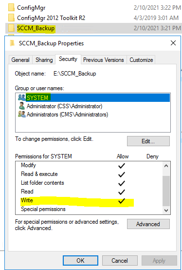 SCCM 2012 ERRORS IN SMSBKUP.LOG WHEN RUNNING SMS_SITE_BACKUP - Microsoft Q&A