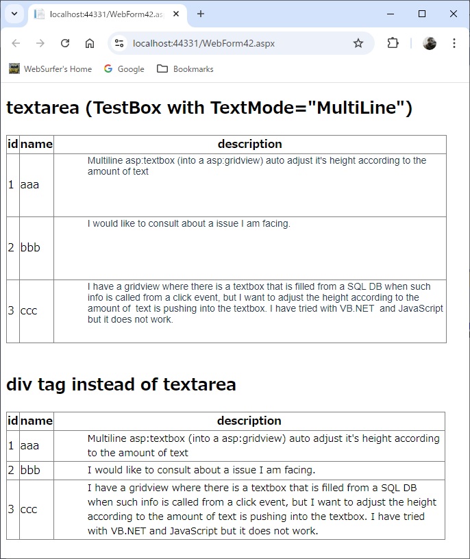Multiline asp:textbox (into a asp:gridview) auto adjust it's height ... Multiline asp:textbox (into a asp:gridview) auto adjust it's height ...