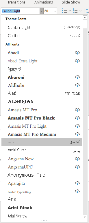 No font smoothing in Microsoft Office apps font list - Microsoft Q&A