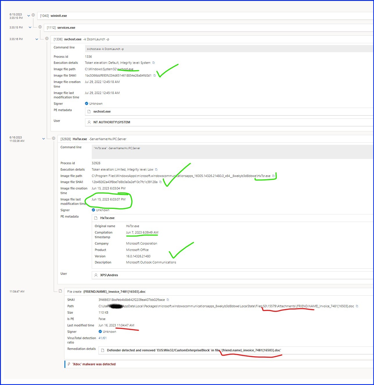 "HxTsr.exe" is being flagged as a malicious file by Microsoft Defender ...
