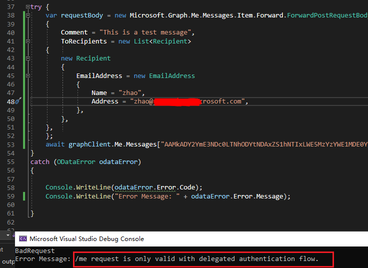 exception of type 'microsoft.graph.models.odata errors.odata error' was ... exception of type 'microsoft.graph.models.odata errors.odata error' was ...