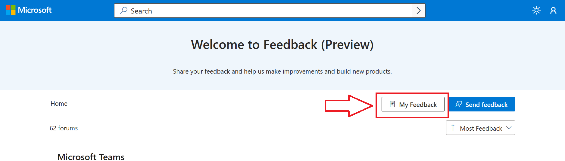 How do I give feedback? - Microsoft Q&A
