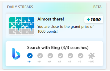 i have some problems with the puzzle pieces that grant you 1000 points ...