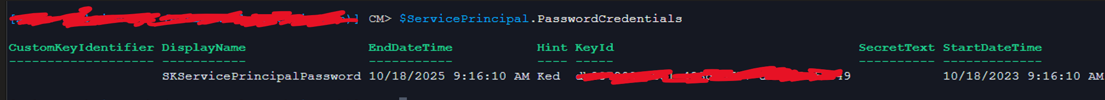 Cannot connect to Azure using service principal. - Microsoft Q&A