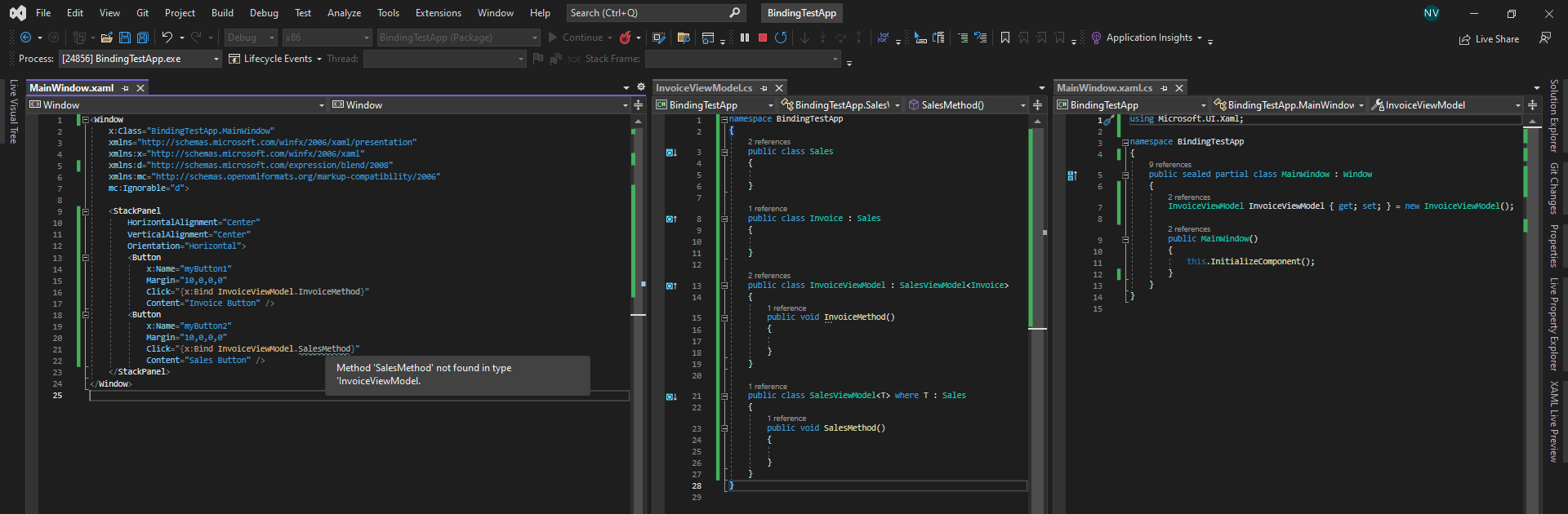 Xaml not recognizing method from Generic base class - Microsoft Q&A Xaml not recognizing method from Generic base class - Microsoft Q&A
