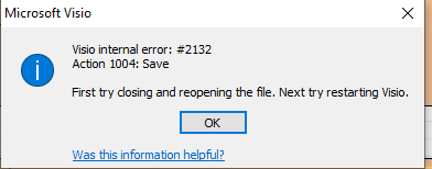 Save Visio File over network problem - Microsoft Q&A