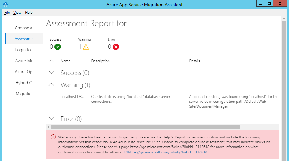 AppServiceMigrationAssistant - Microsoft Q&A