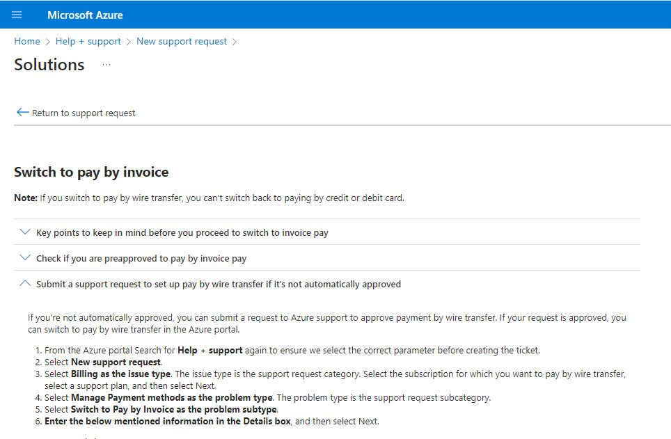 How do I get to submit a request to pay by invoice? - Microsoft Q&A