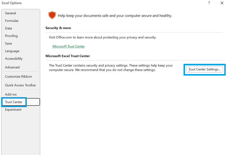I need to unblock an excel file so I can use macros - Microsoft Q&A