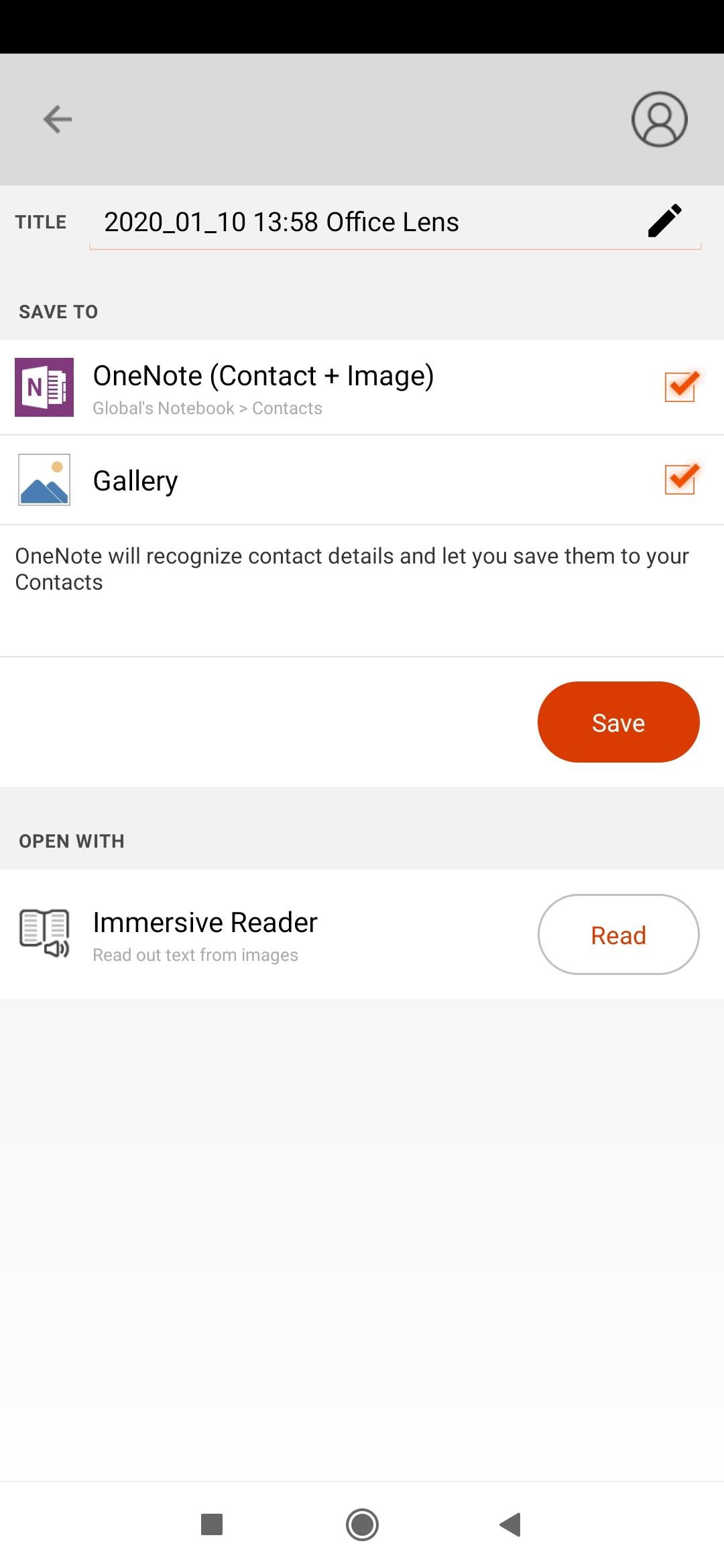 Importing contact details from business card - Microsoft Q&A