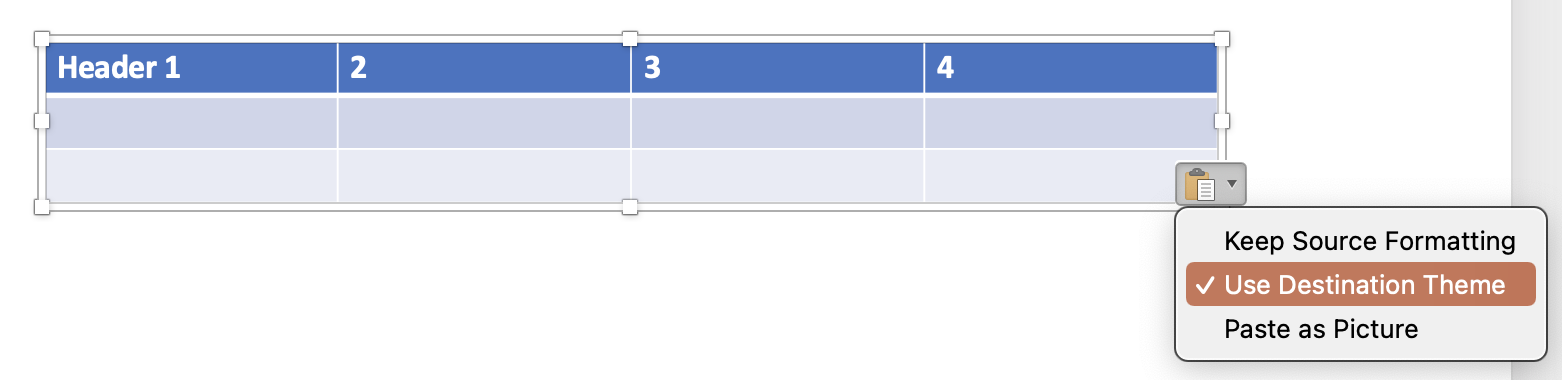 PowerPoint - copy & paste text from one table to another? - Microsoft Q&A