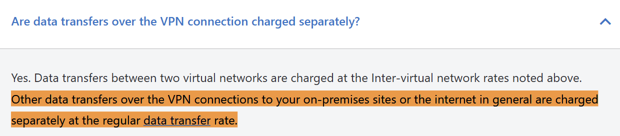 How to calculate Egress cost for data replication from Azure VM to On-premise VM using SQL ...