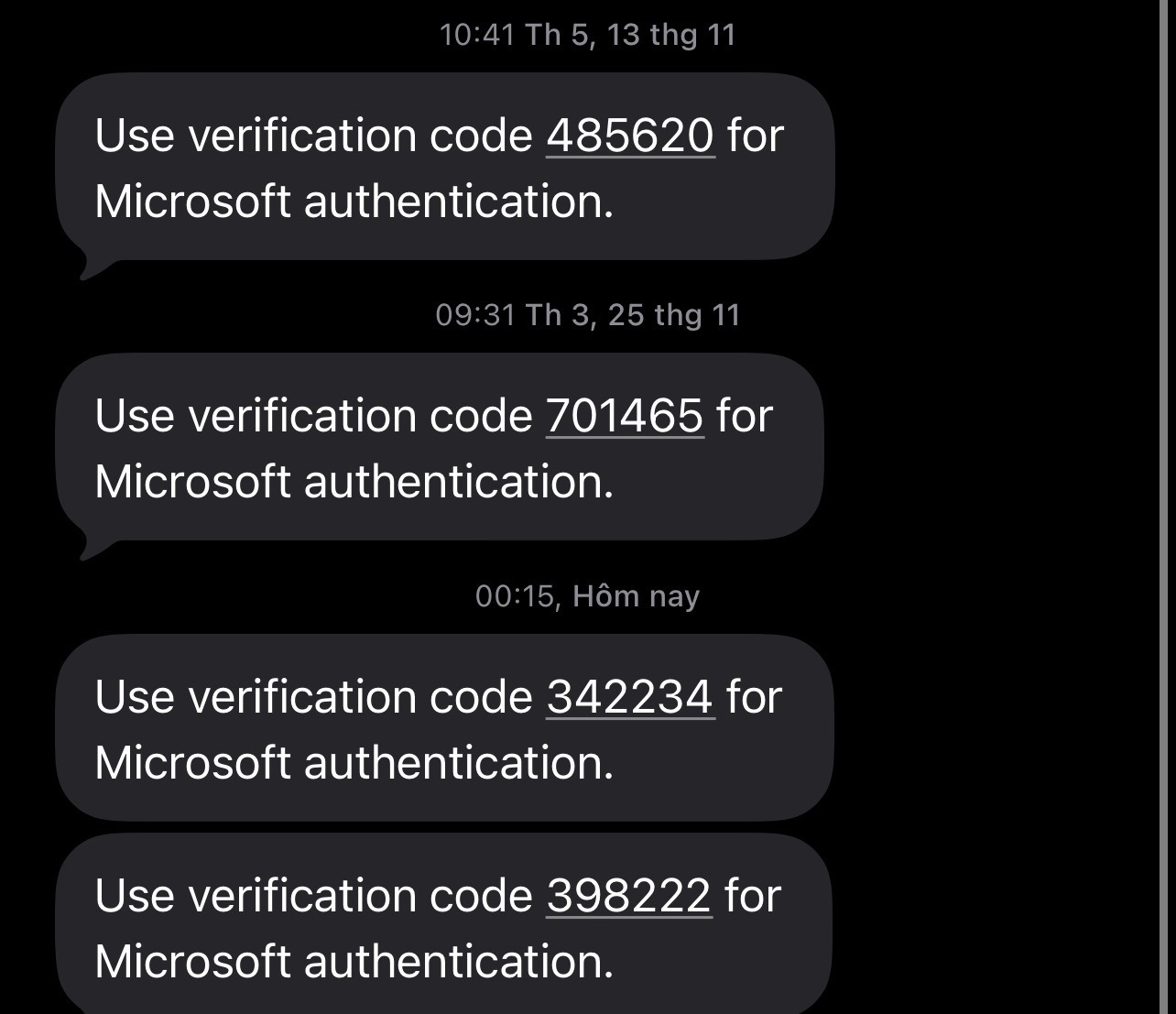 How can I get risk of these messages containing code in it, like ...