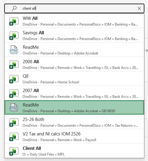 Excel File > Open search bar is returning non-Excel results - Microsoft Q&A