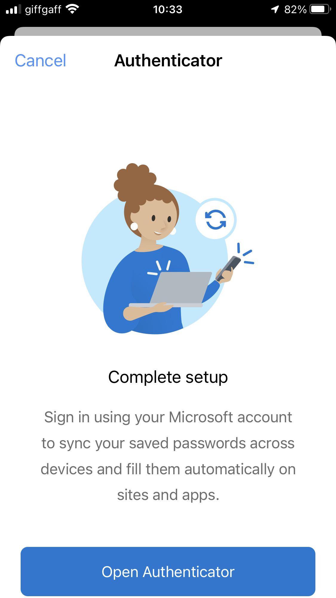Unable To Autofill With Microsoft Authenticator Microsoft Qanda