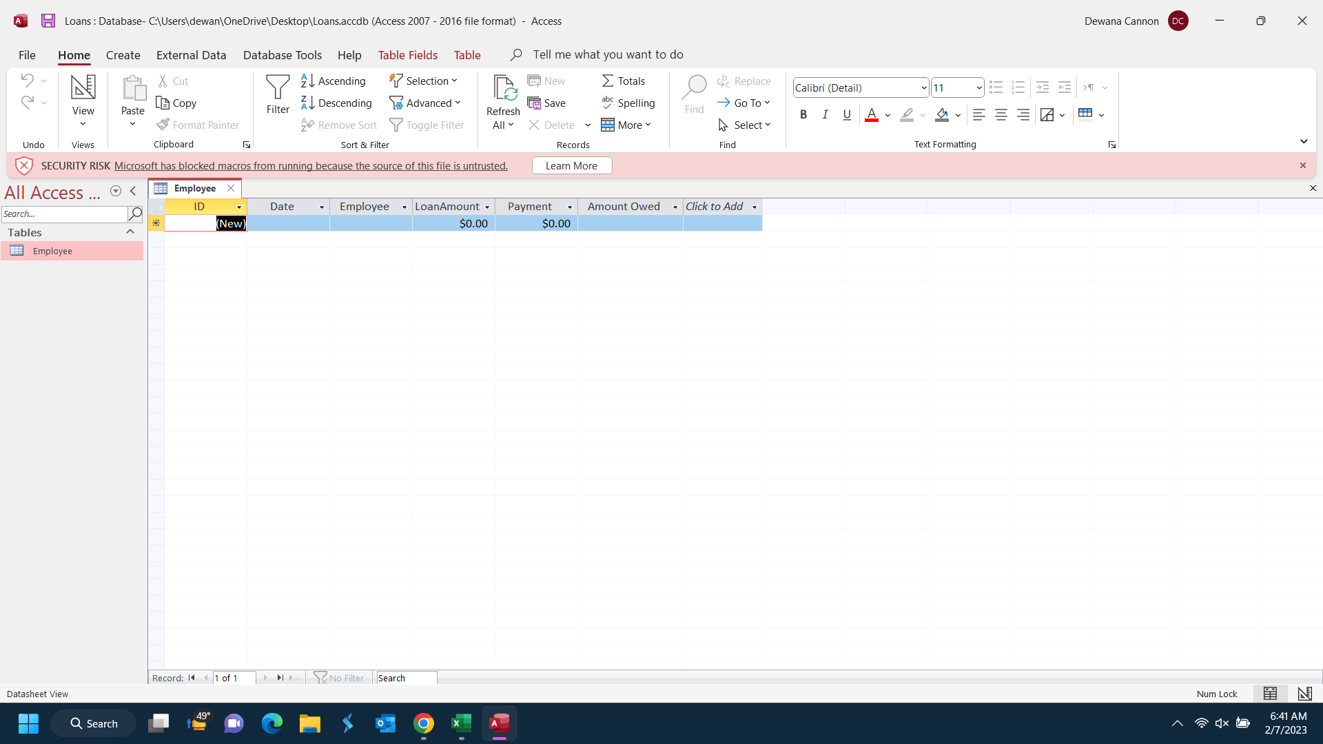 Help with Access: subtract one field from another - Microsoft Q&A