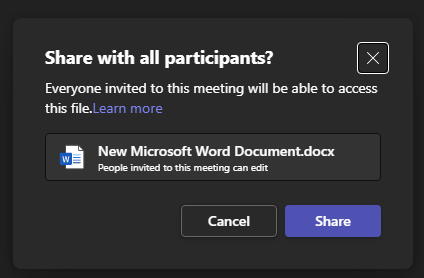Can anonymous users of a Teams meeting upload files? I am a researcher ...