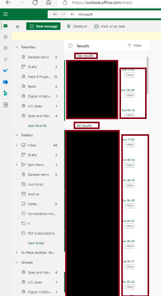 Sorting outlook by date not functioning - Microsoft Q&A