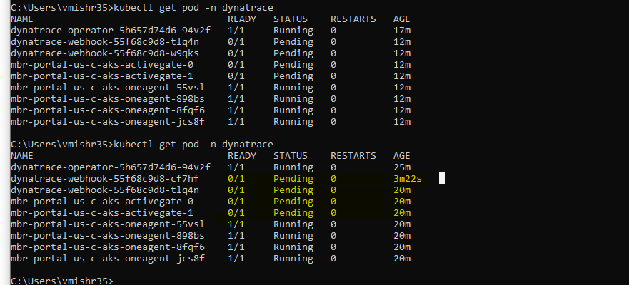 Not Able To Get Active Gate Details In Dynatrace Ui When Deploy Dt One Agent In Azure Aks