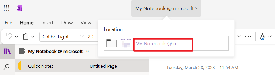 COPY ONE NOTE THAT WAS SHARED. - Microsoft Q&A