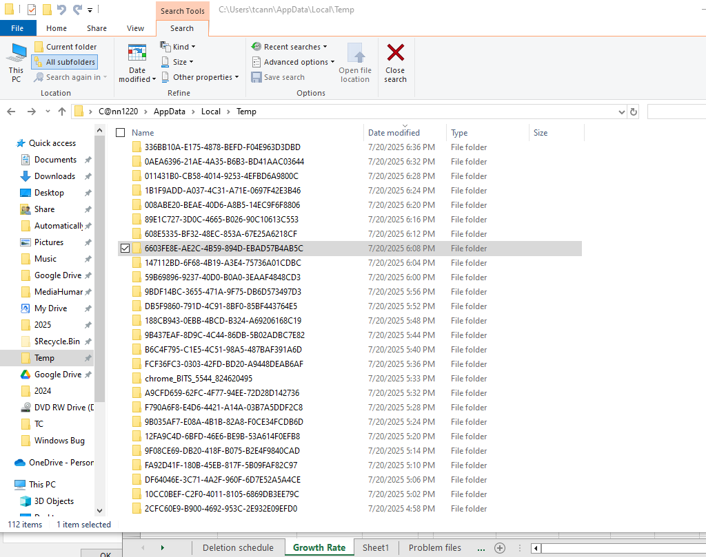 Accumulating +/- 15K per day in AppData > Local > Temp due to some ...