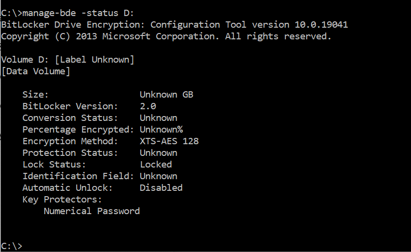 How to unlock Bitlocker on my External hard drive? - Microsoft Q&A
