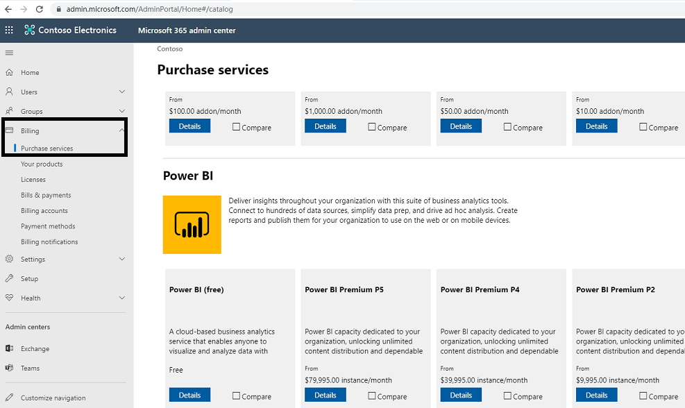 POWER BI Billing assistance - Microsoft Q&A