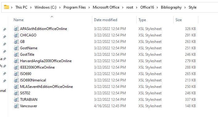 Add Vancouver Reference Style to Word in Office 365 WIN 11 - Microsoft Q&A