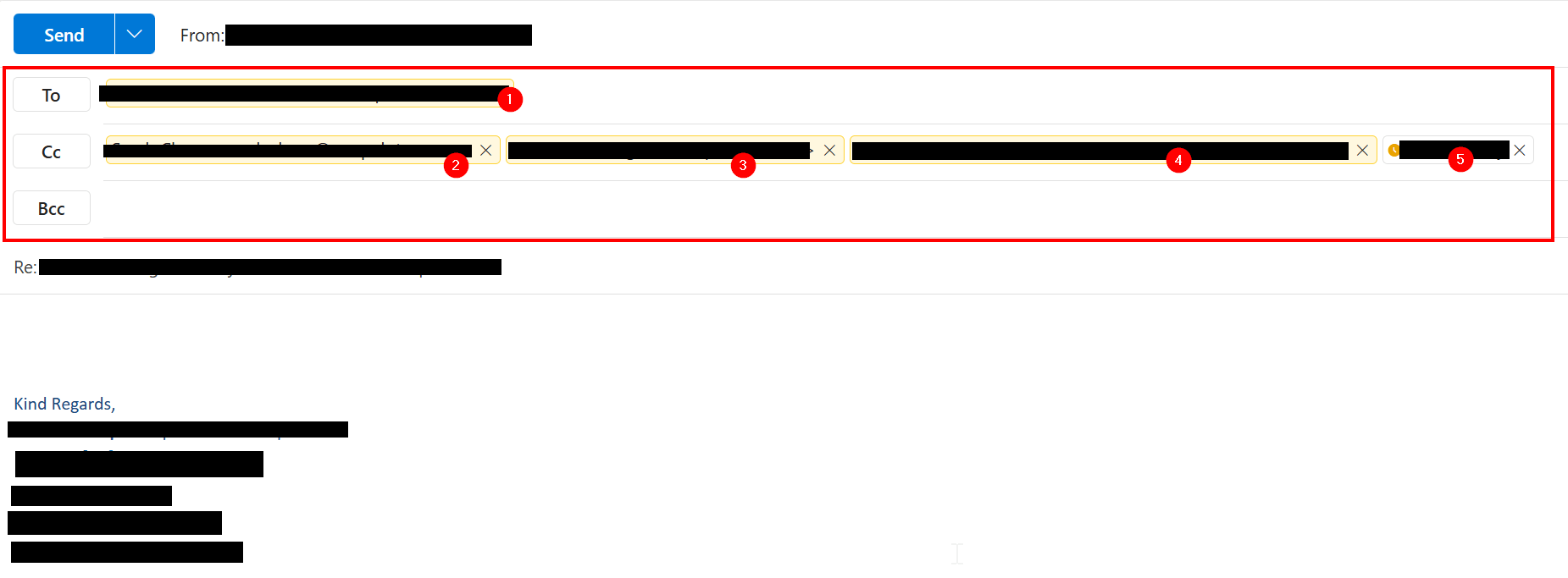 Now, when replying to messages, the CC field is hidden by default, even ...