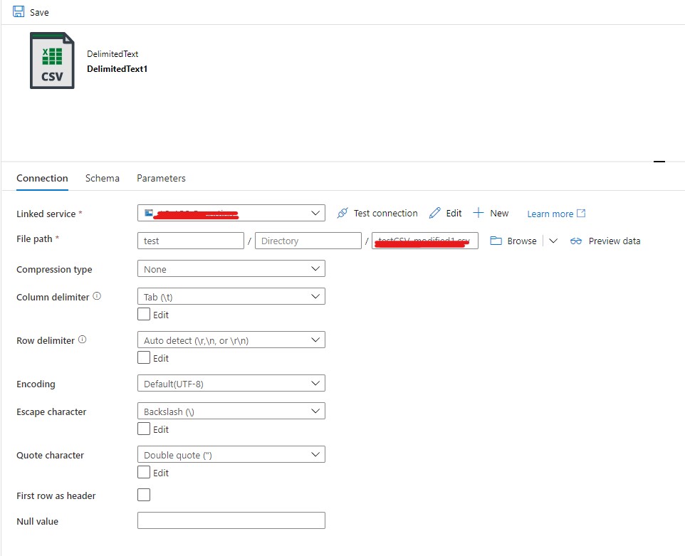 Csv Format Not Retained In Lookup Azure Data Factory Microsoft Qanda
