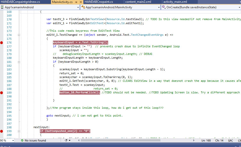 c# xamarin android forms keyboard stops working in any child method ??? - Microsoft Q&A