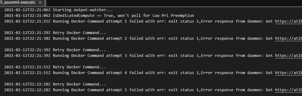 Pulling Docker Image failed for AML job - Microsoft Q&A Pulling Docker Image failed for AML job - Microsoft Q&A