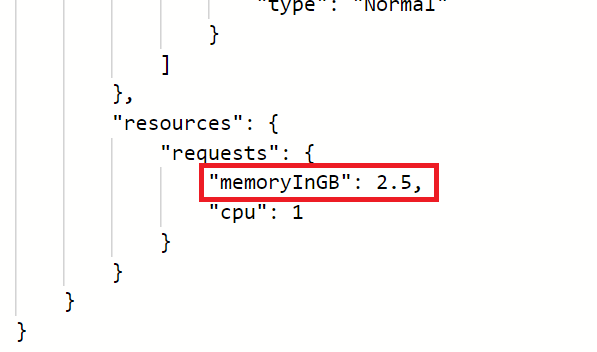 [Container Instance] Clarification in unit of the metric Memory Size/memoryInGB - Microsoft Q&A