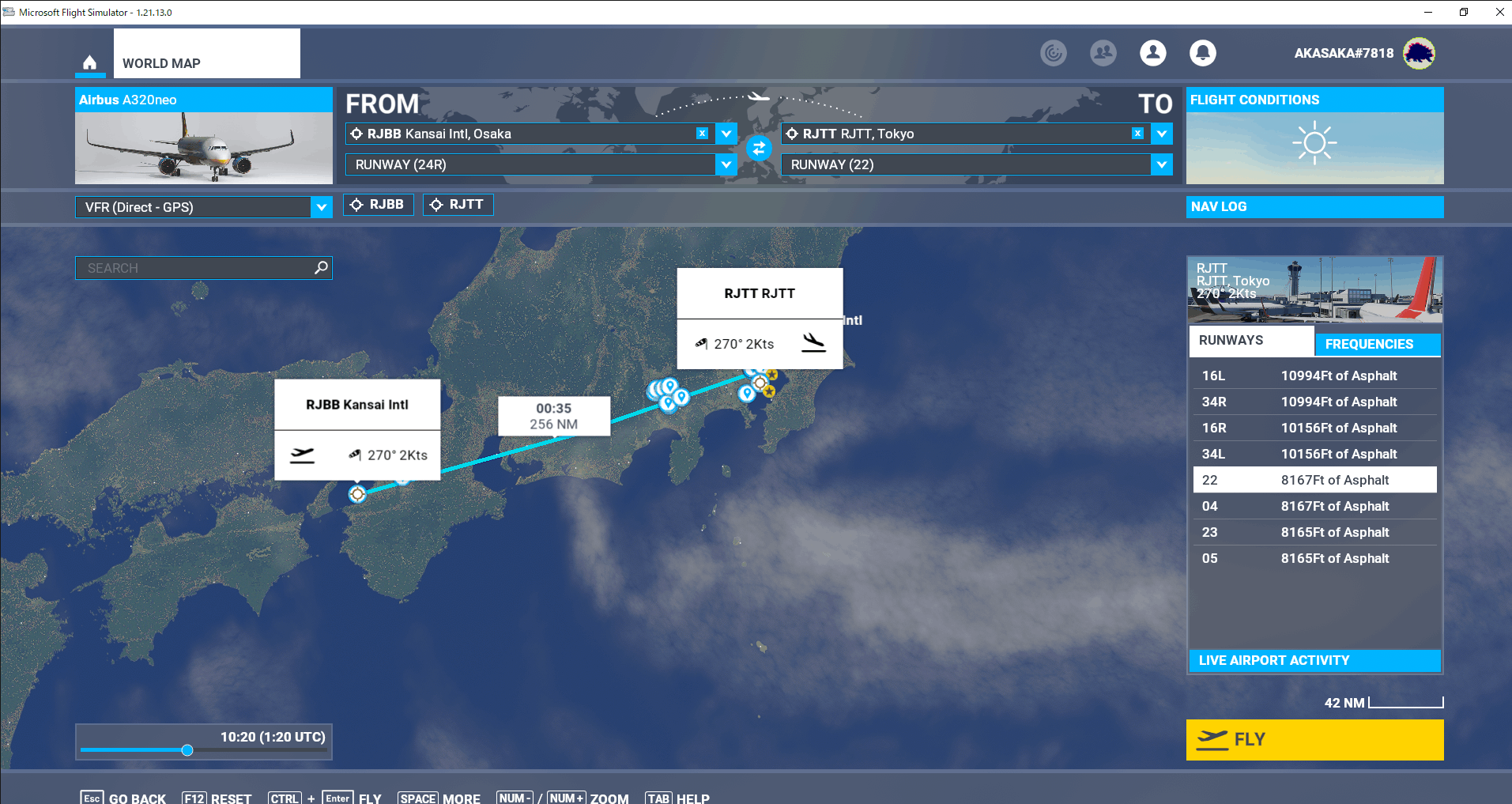 flight simulator 2020 日本語版 world map で選んだ飛行機とならない - Microsoft Q&A