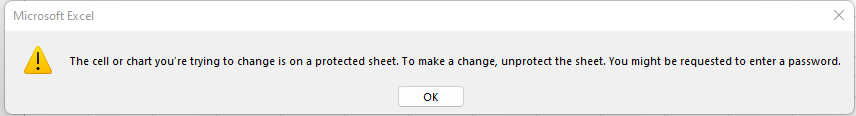 Setting to show the input messages in a protected sheet - Microsoft Q&A