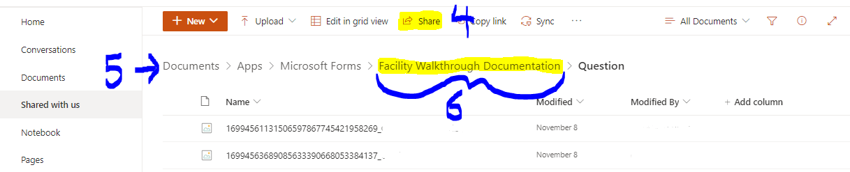 Shared access on files submitted in Forms? - Microsoft Q&A