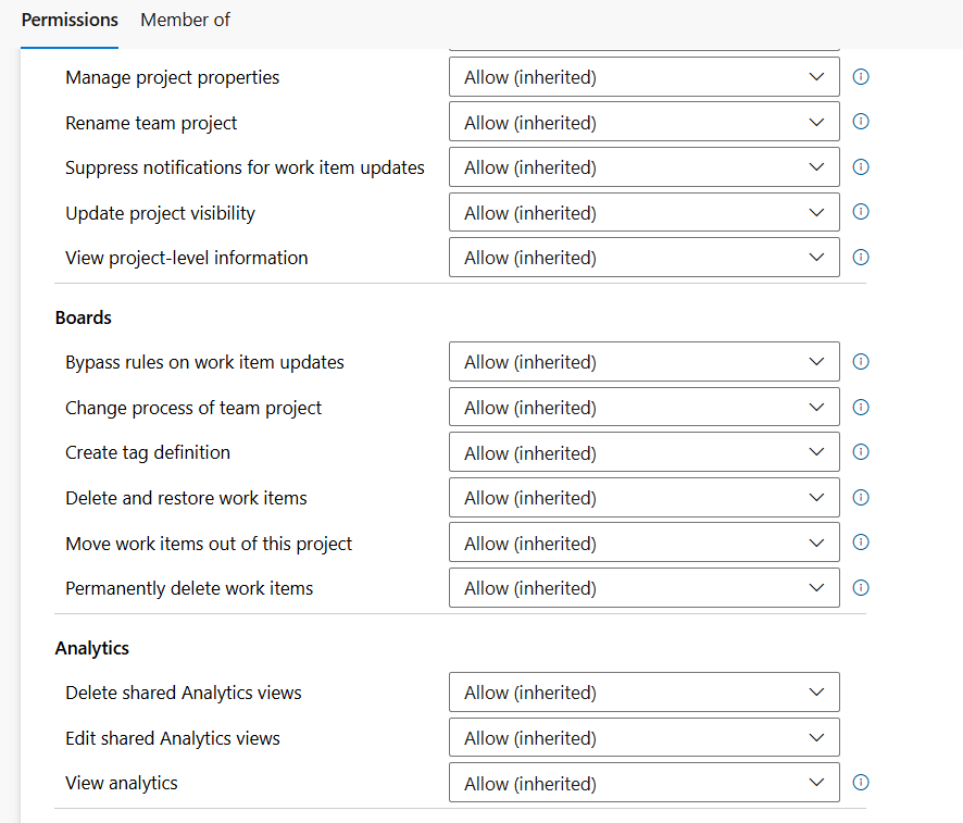 Permissions on Azure devops - Microsoft Q&A