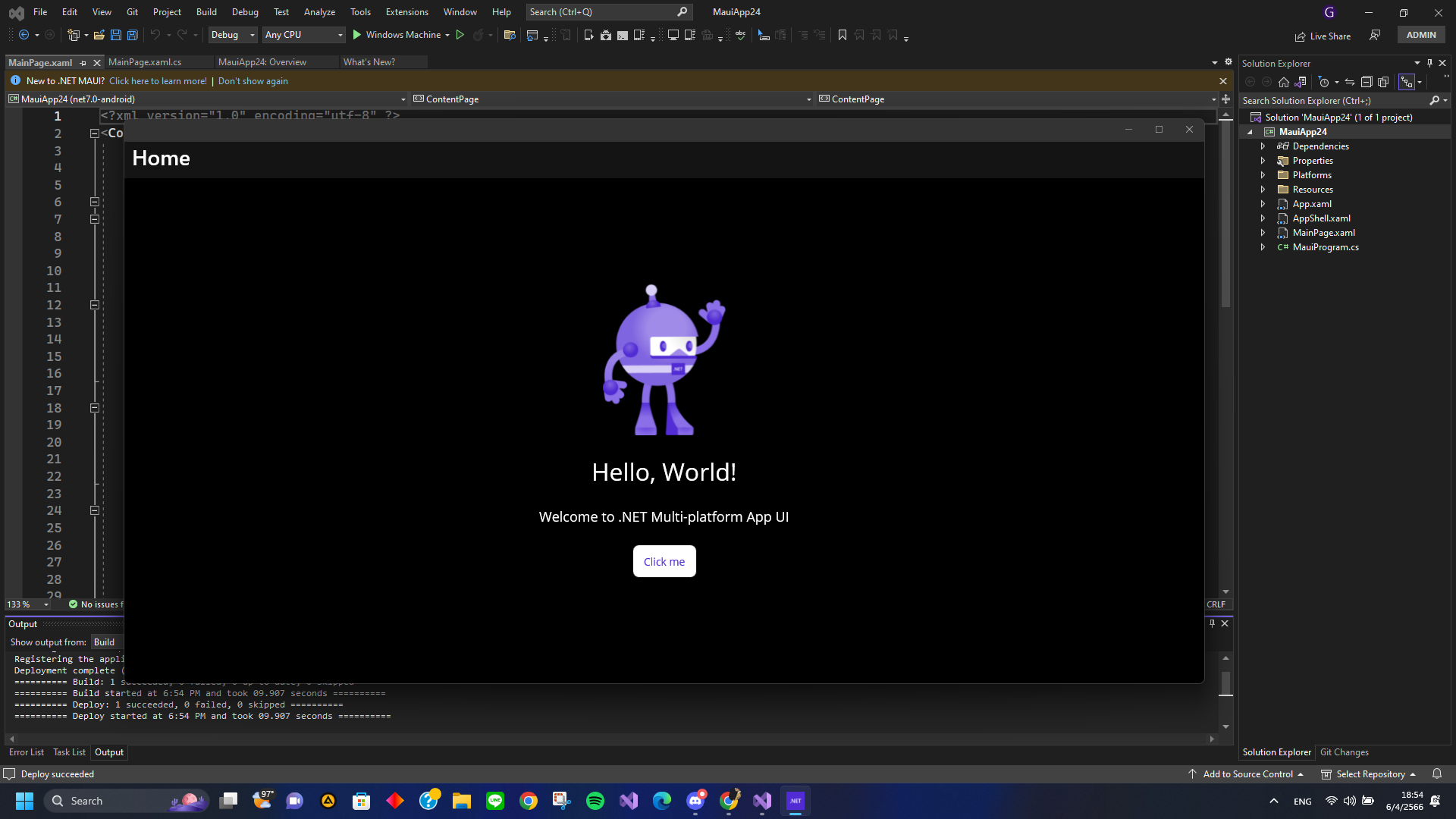 MAUI .NET 6.0 can't open with Windows Machine. - Microsoft Q&A