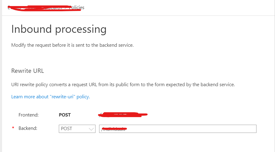 How to set the same Request URL for the different api operation ...