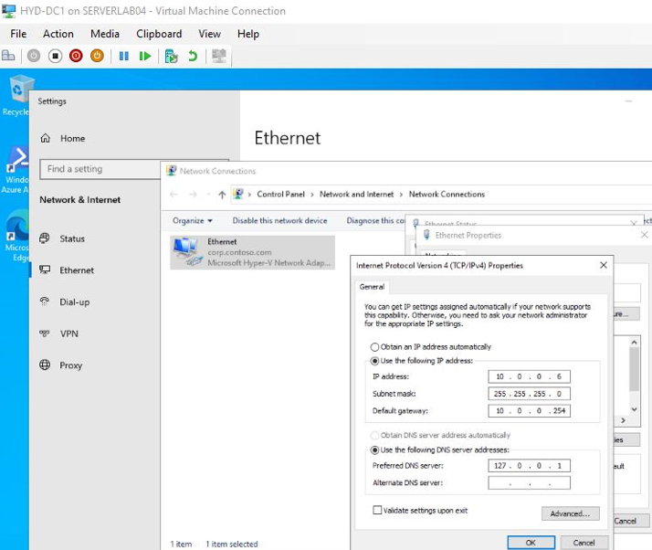 Windows and Office 365 deployment lab kit HYD-DC1 configuration ...