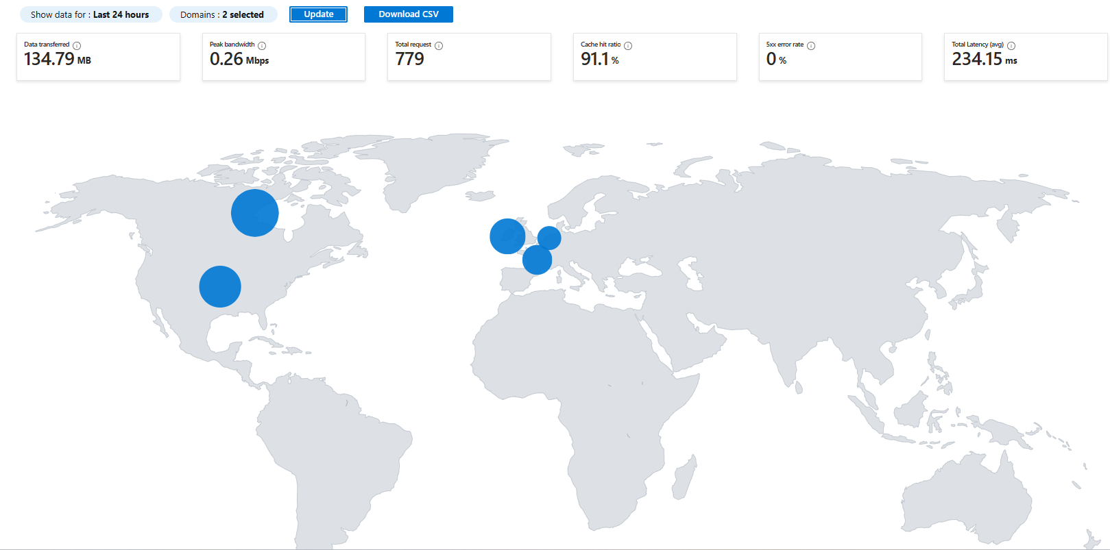 Azure Front Door Traffic by Location Map not showing some countries ...