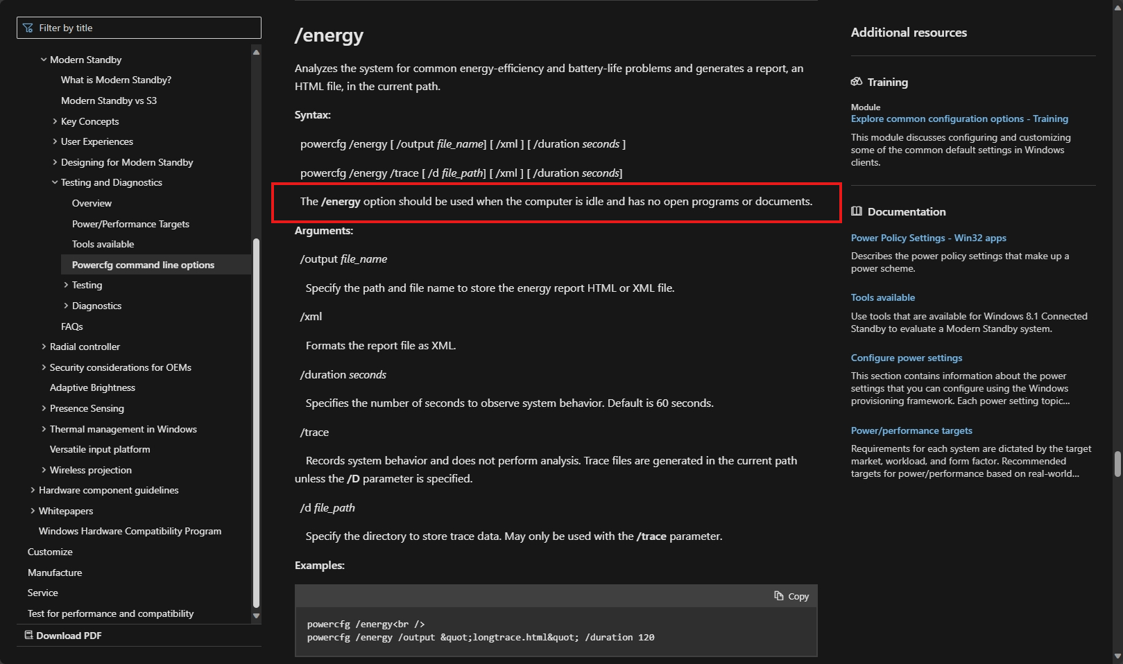 Platform Power Management Capabilities:PCI Express Active-State Power ...