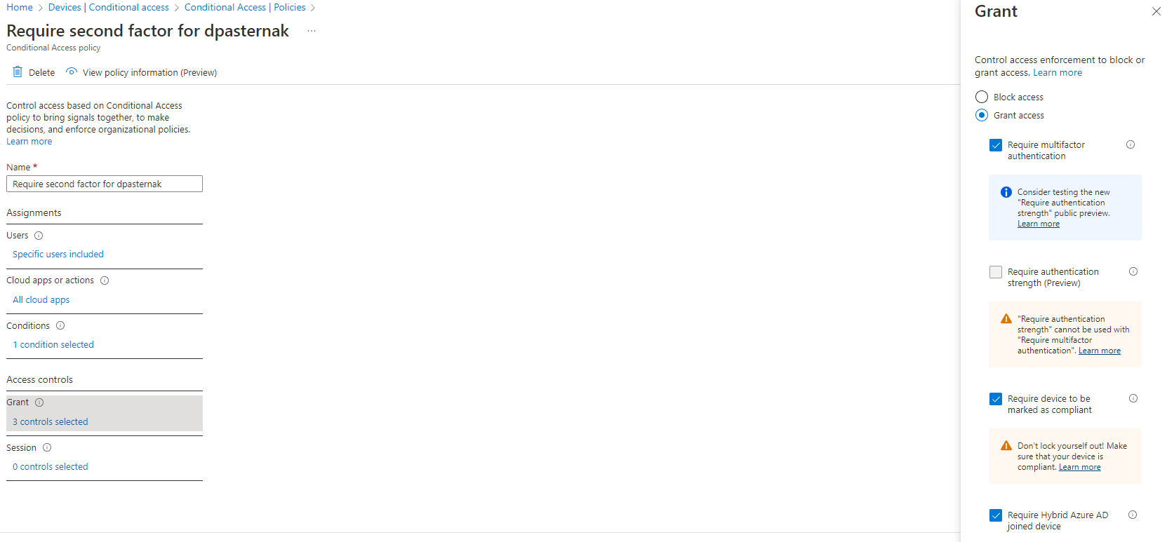 Exclud Hybrid Azure AD joined and devices marked as compliant from ...