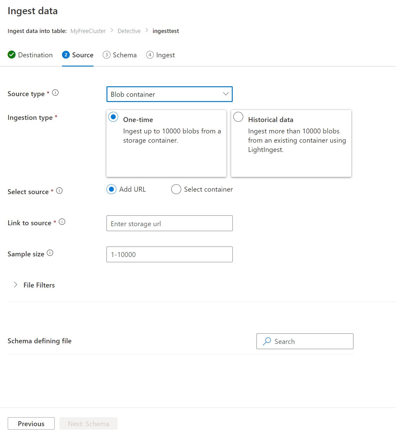continuous ingestion issue. - Microsoft Q&A