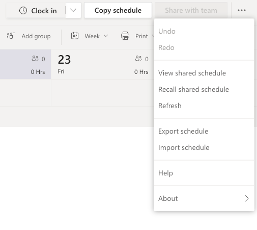 How do I delete a SCHEDULE, not a GROUP in MS Shifts? - Microsoft Q&A