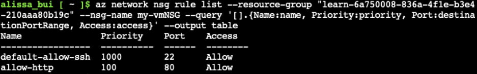 Exercise - Configure network access: Tried to run the curl command and keep getting curl: (28 ...
